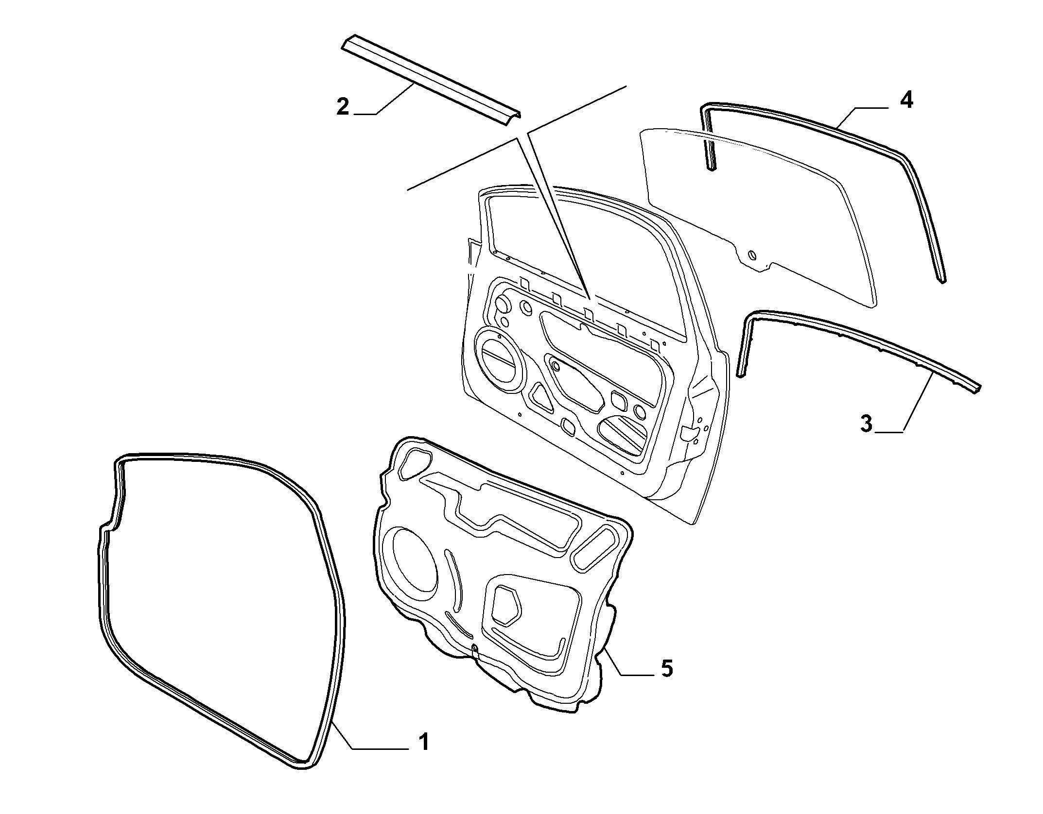 51895372 FIAT PUNTO FRONT DOOR SEAL