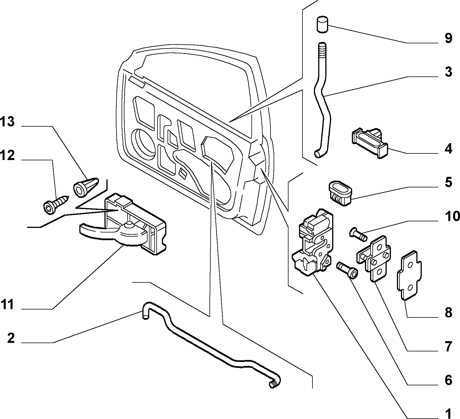 60692259 60673399 ALFA ROMEO 156 O/S FRONT DOOR LOCK